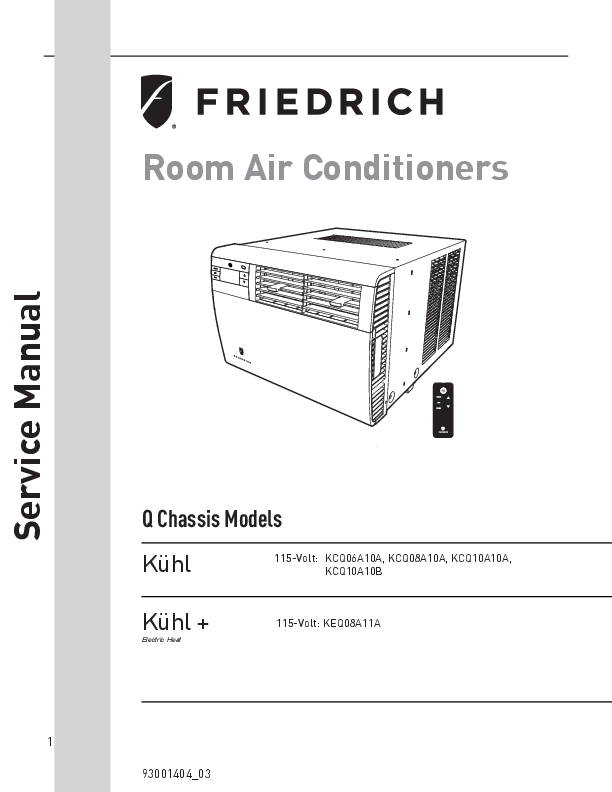 Friedrich Air Conditioner Troubleshooting